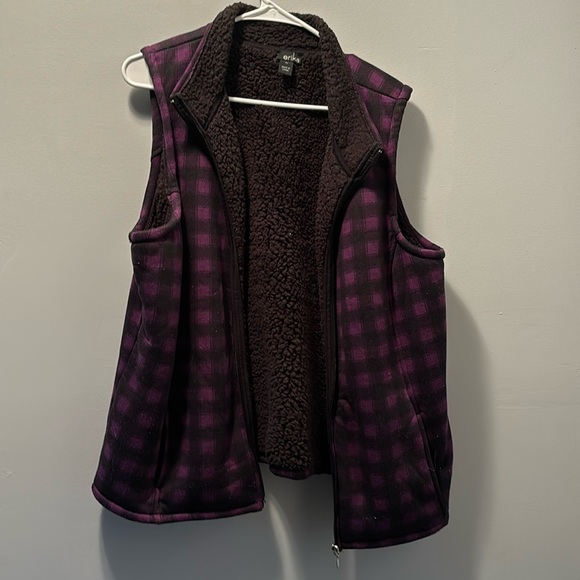 Erika | Jackets & Coats | 35 Womens Erika Purple Plaid Vest Xl | Poshmark